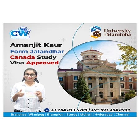 Study Visa Approved - CW International | PDF