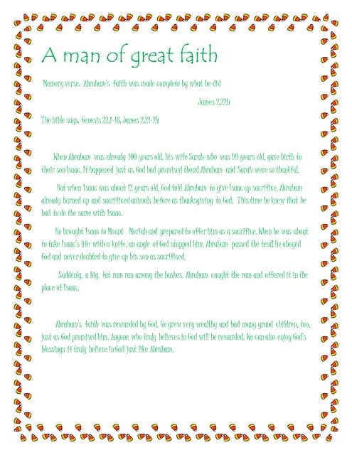The story of abraham | PPT