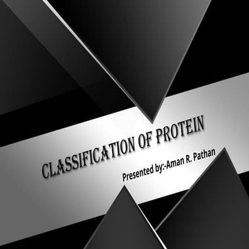 Classification of protein presentation of Nutrition | PPTX