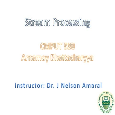 Stream Processing | PPTX