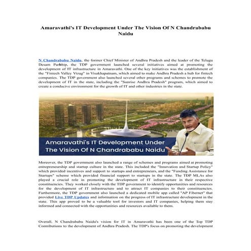 Amaravathi's IT Development Under The Vision Of N Chandrababu Naidu.pdf