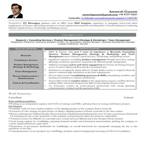 Amaresh resume | PDF