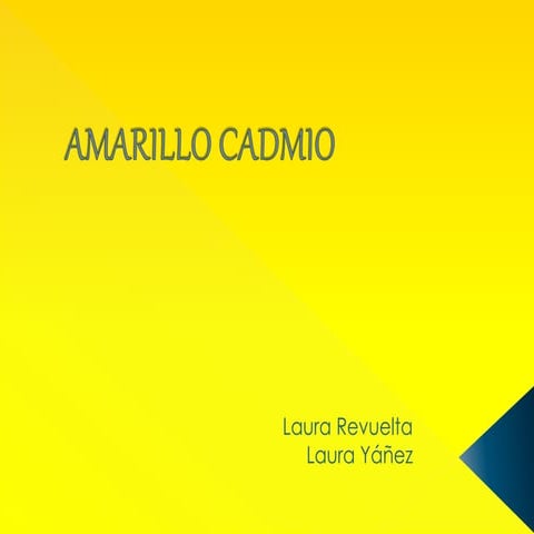Color Amarillo Cadmio | DOCX