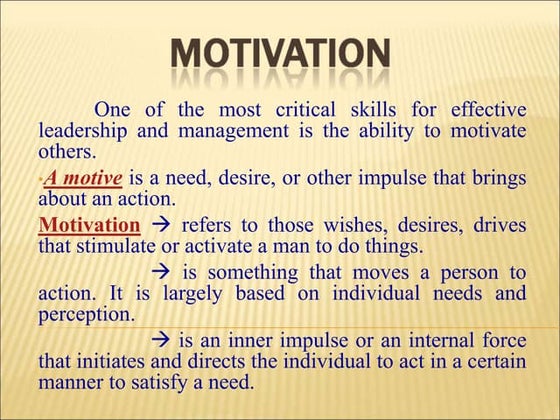Motivation and Emotion ................... | PPTX