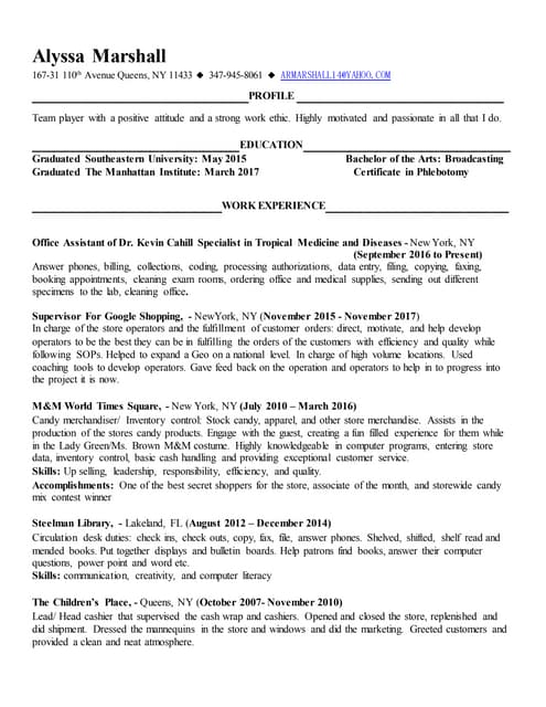 Resume May 2015 | PDF