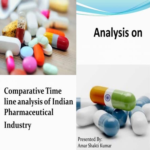 Comparative Time line analysis of Indian Pharmaceutical Industry | PPTX