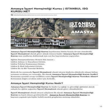 Antalya İşyeri Hemşireliği Kursu | Antalya İşyeri Hemşireliği Eğitimi ...