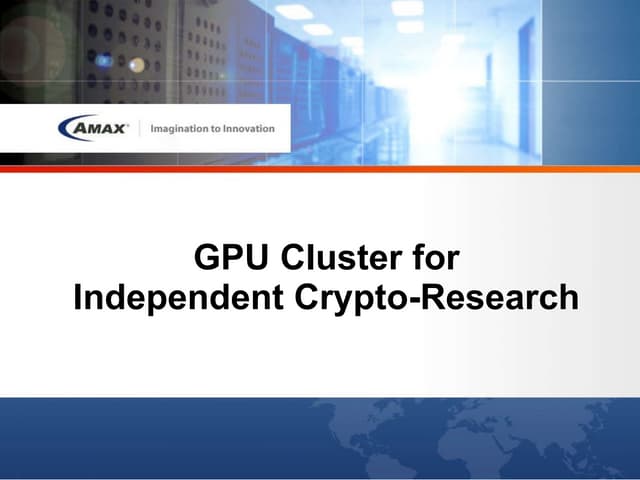 Amax Gpu Hpc Ppt