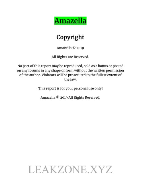 Amazon Full course | PDF