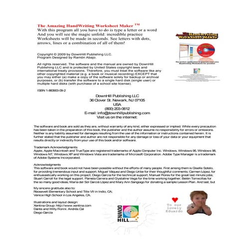 Handwriting Worksheet Maker | PDF