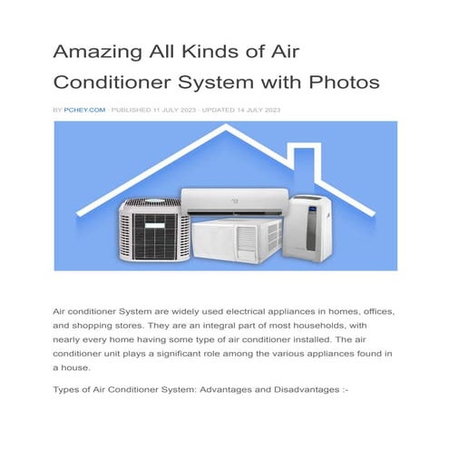 Amazing All Kinds of Air Conditioner System with Photos.pdf