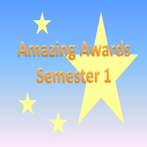 Amazing awards | PPT