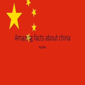 Amazing facts about china | PPTX