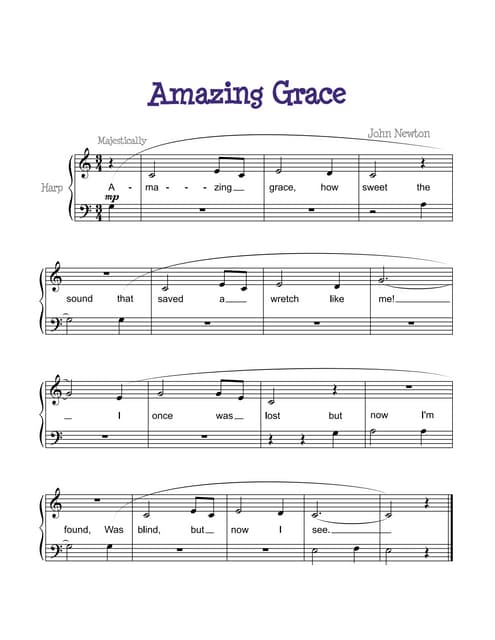 Amazing grace easy harp | PPT