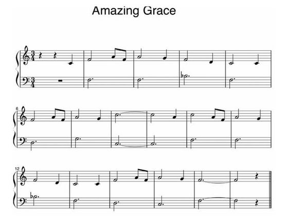 Amazing grace beginner harp | PDF