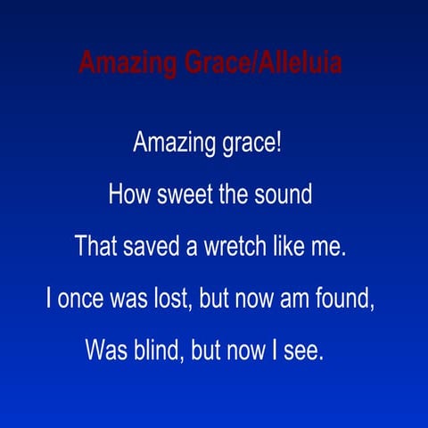 Amazing Grace Alleluia | PPT