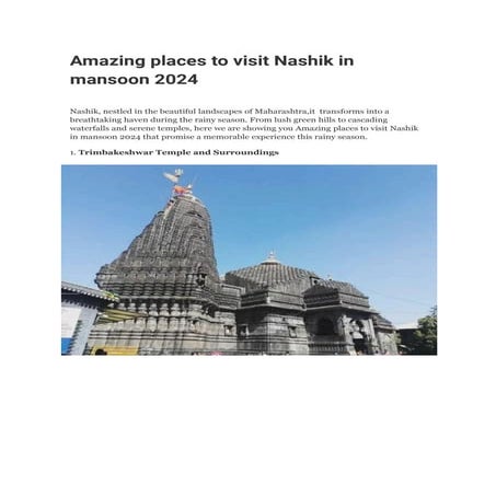 Amazing places to visit Nashik in mansoon 2024.pdf