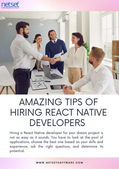 Amazing Tips Of Hiring React Native Developers Pdf