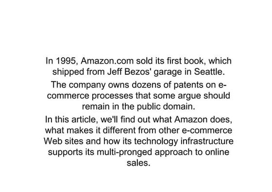 Amazon ppt | PPTX