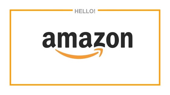 Amazon company presentation | PPT