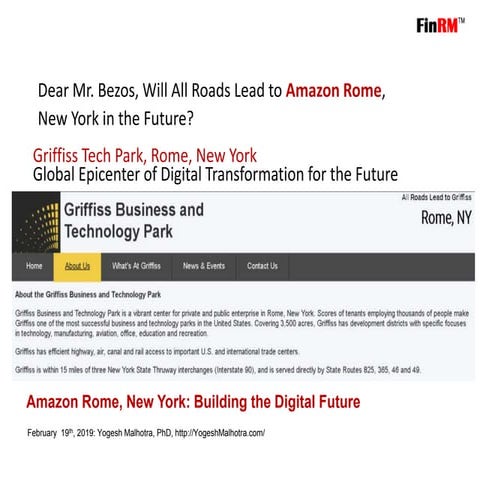 Amazon Rome, New York: Building the Digital Future: Dear Mr. Bezos ...