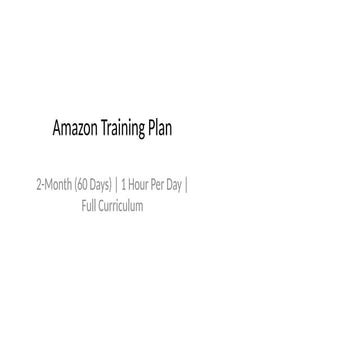 Amazon two Months Teaching Plans in.pptx