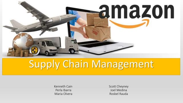 Case Study- A case study of Amazon on its supply chain management.pdf | Logistics and ...