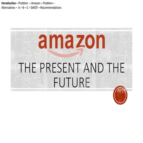 Case Study - Amazon and the Future | PPTX