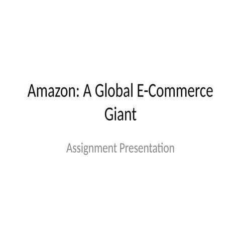 Amazon_Assignment_Presentation.pptx kayn | PPT