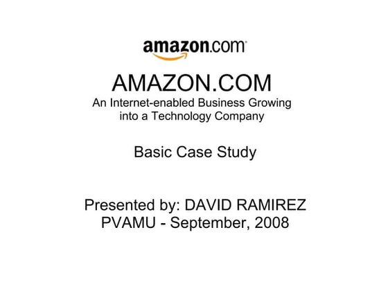 Amazon company presentation | PDF