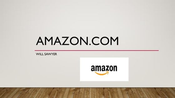 Amazon company presentation | PPT