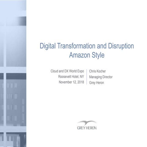 Digital Disruption Amazon Style | PDF