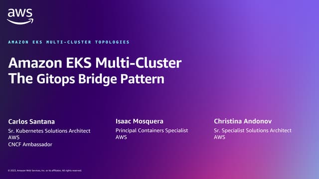 Amazon EKS multi-cluster gitops-bridge | PPT Amazon EKS multi-cluster gitops-bridge | PPT