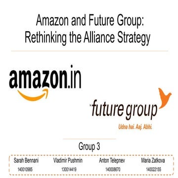 Amazon and Future Group: Rethinking the Alliance Strategy | PPSX