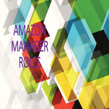 Amazon manager roles | PPT | Free Download