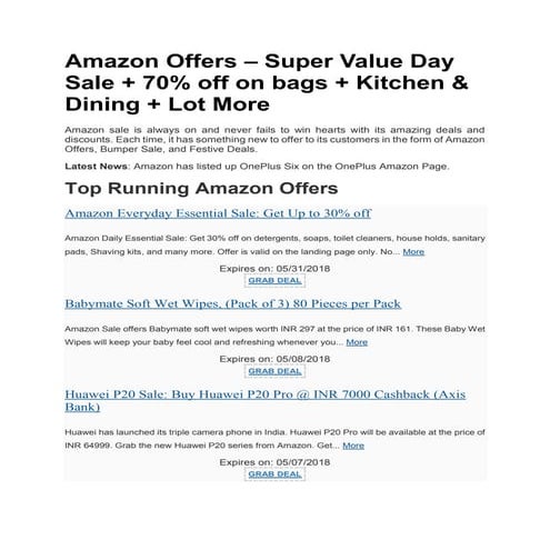 Amazon offers | PDF