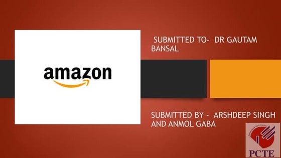 Amazon company presentation | PPT