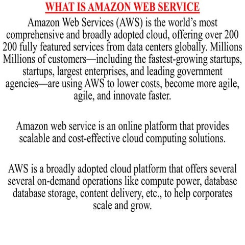 Amazon S3.pptx, three tier architecture in Amazon we services | PPTX