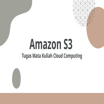 Amazon S3 Tutorial Amazon Web Service AWS Cloud Computing.pptx