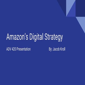 Amazon’s Digital strategy | PDF
