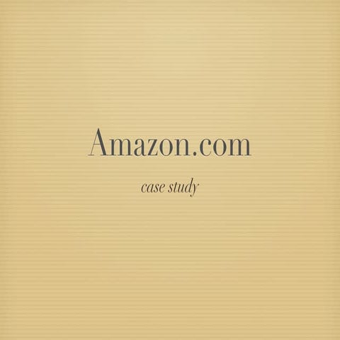Amazon - Company Profile and Strategy | PDF