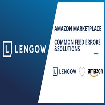 Amazon top errors and how to fix it with Lengow | PDF | Web Design and HTML | Internet