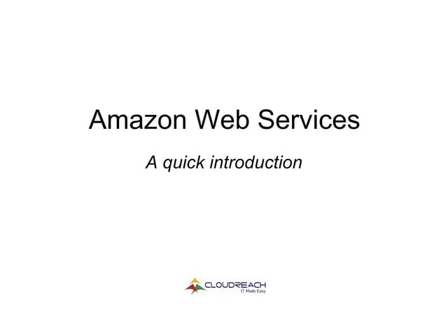 Introduction to AWS (Amazon Web Services) | PDF