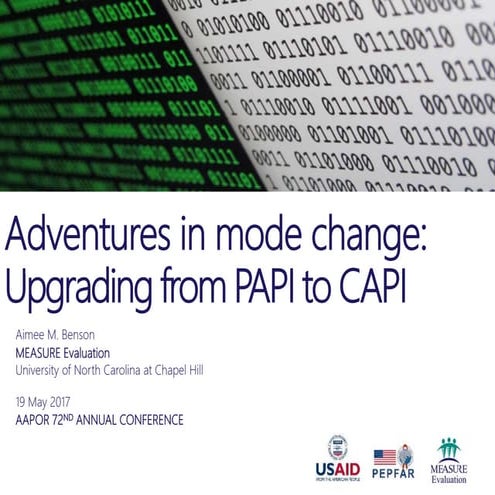 Adventures in Mode Change: Upgrading from PAPI to CAPI | PPT