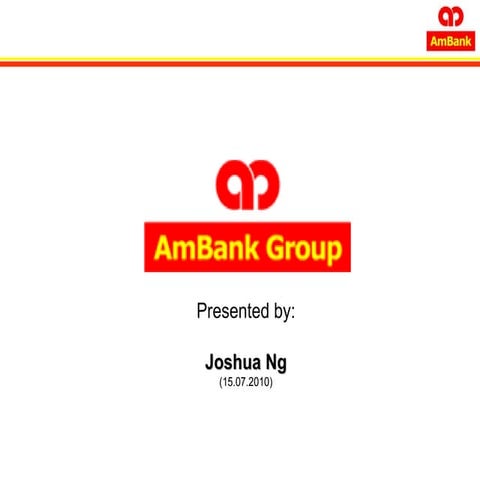 Mortgage Loans | Retail Banking Services - Joshua Ng, Ambank ...