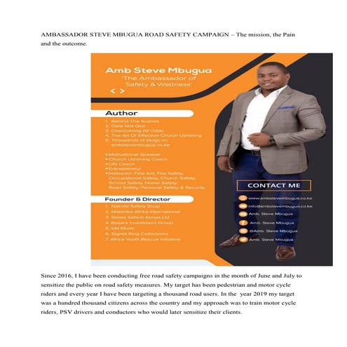 AMBASSADOR STEVE MBUGUA ROAD SAFETY CAMPAIGN.pdf