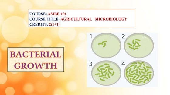 Bacterial growth curves | PPTX