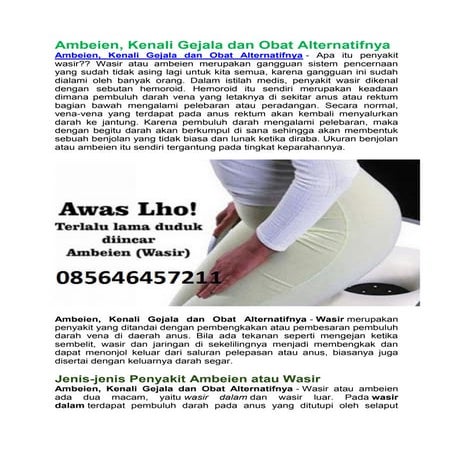 Fase stadium penyakit wasir (hemoroid) | PDF