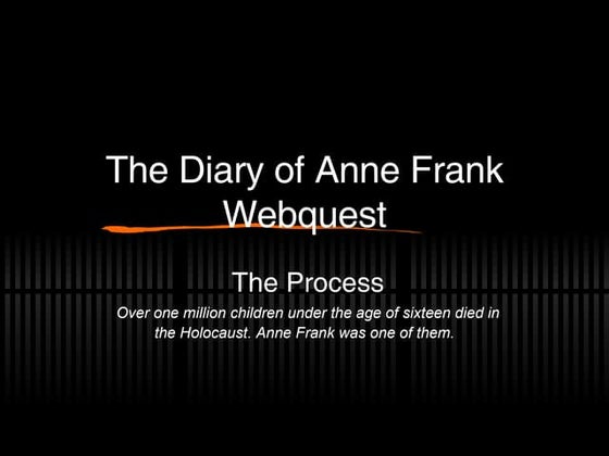 Anne frank webquest | PDF