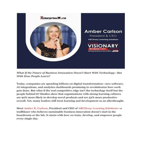 Amber R. Carlson_ Building a Legacy of Learning, Leadership, and ...